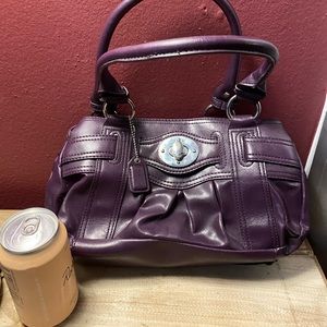 Clarks | Bags | Clarks Purple Leather Purse | Poshmark